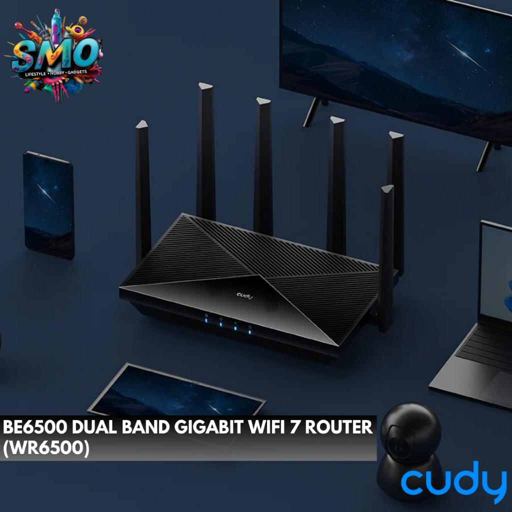 Cudy BE6500 Dual Band Gigabit Wi-Fi 7 Router (WR6500) | Shopee Malaysia