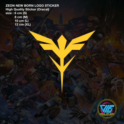 [ ZEON NEW BORN ] Logo Sticker / Decal (High Quality Sticker) | Shopee ...