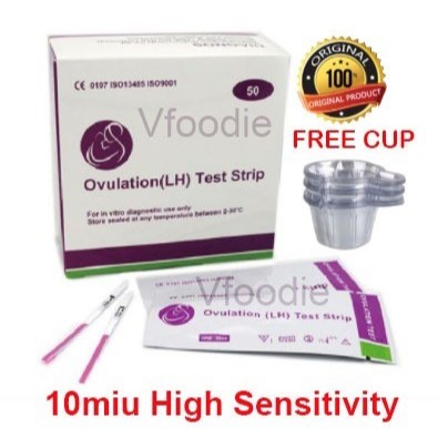Kit Ujian Ovulasi Kesuburan Ovulation Test Strip Diagnos Brand High ...