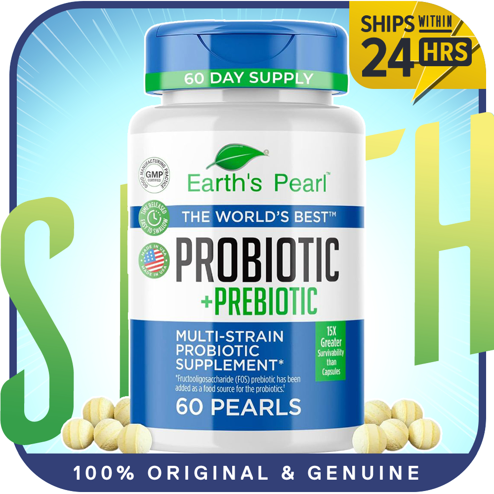 Earth's Pearl Probiotics for Women & Men & Kids - Pearl-Shaped ...