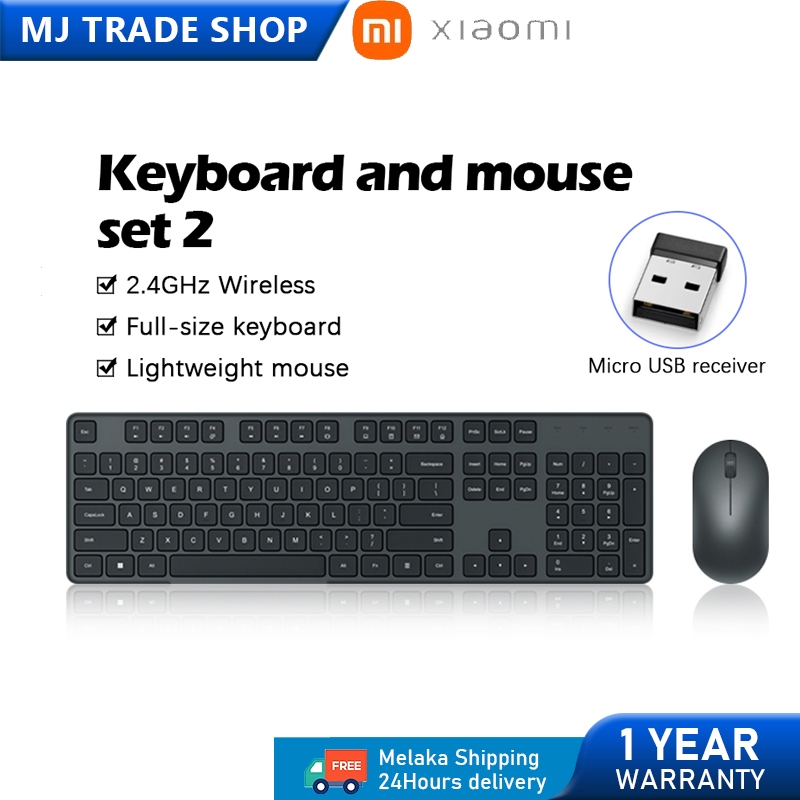 Xiaomi Wireless Keyboard Mouse Set Silent Edition 2.4GHz 104 Keys ...