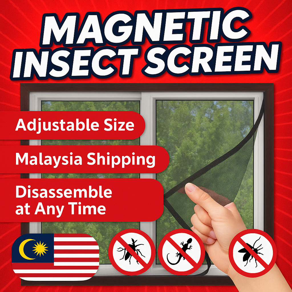 Magnetic Screen ( Full Set - ALL Frame - LARGE ) ( Sticky Type ) DIY ...