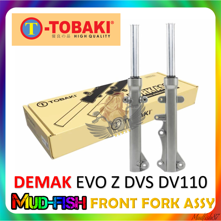 ORIGINAL TOBAKI FRONT FORK DAMPER ASSY FOR DEMAK EVO Z EVOZ DVS DV110 (SILVER) | Shopee Malaysia
