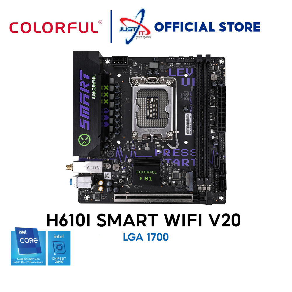 Colorful H610I SMART WIFI V20 ITX LGA1700 Gaming Motherboard COMBO ...