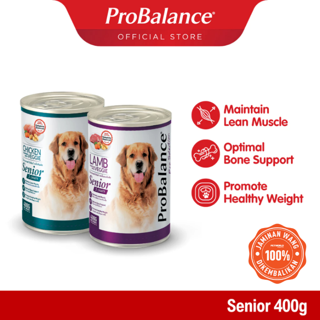 ProBalance Wet Dog Food - Senior (400g x 1 Unit) | Shopee Malaysia