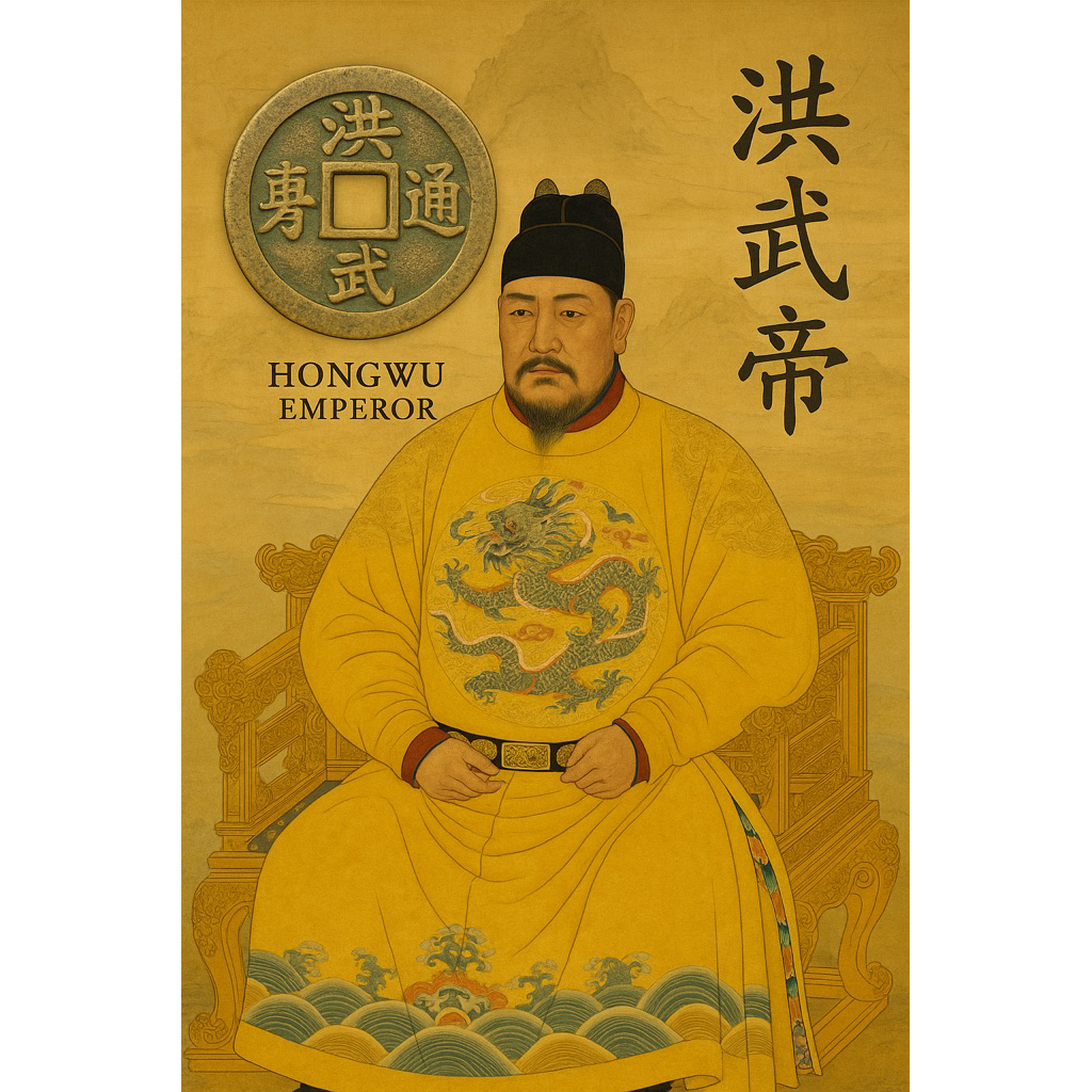 Y#18.1 [RARE] Coin Dinasti Ming Hongwu Tongbao 洪武通寶 (Zhu Yuanzhang Era ...