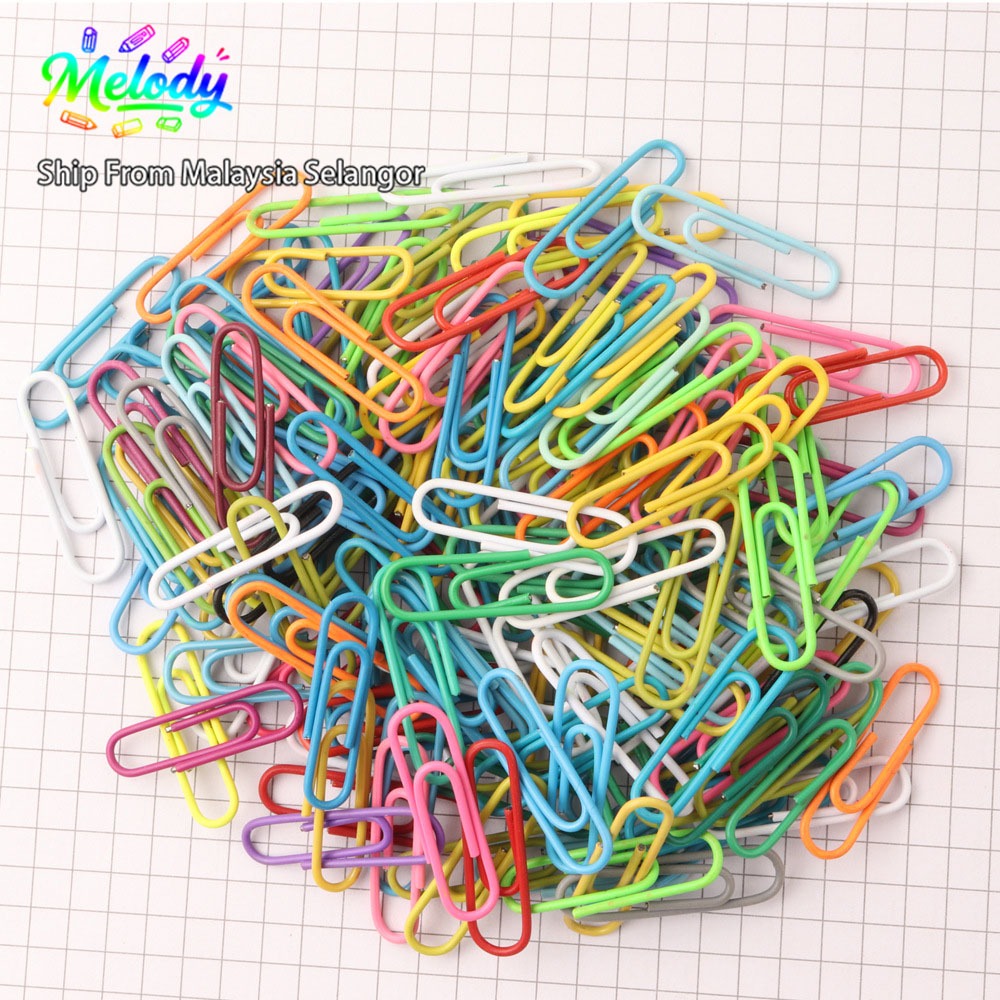 80pcs/Pack Office Color Pins Colorful Round Paper clip 28mm Triangle ...