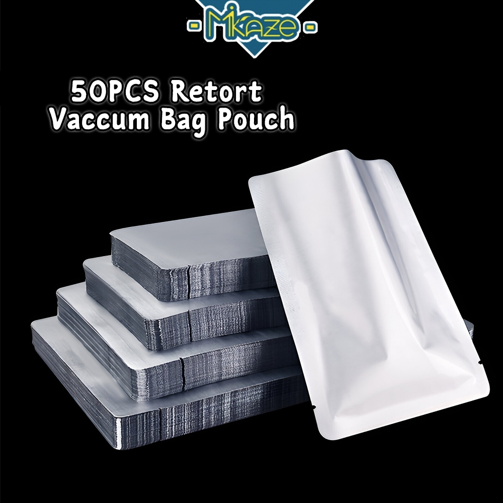 MIKAZE - RETORT POUCH 50pcs Retort Aluminium Foil Vaccum Bag Pouch High ...