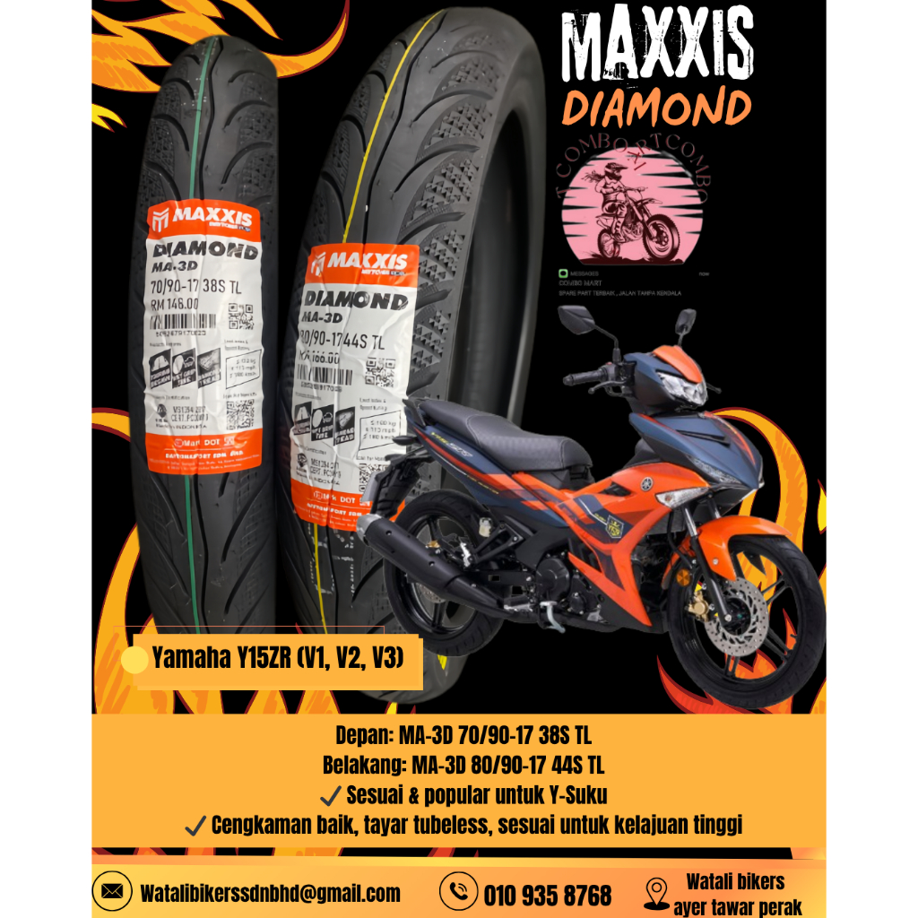 MAXXIS DIAMOND // 100% ORIGINAL TIRES // 3D 3DN // COMBO SET PAIRING ...