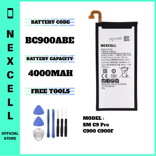 NEXCELL Bateri Serasi untuk SM Galaxy C9 Pro C900 C900F Battery Bateri ...