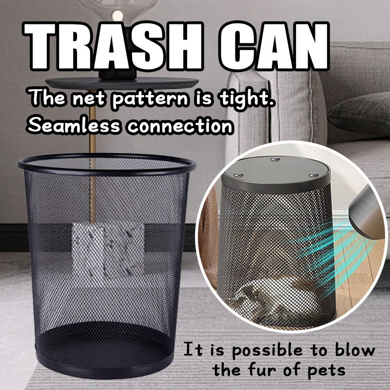Ready Stock☚15L Metal Mesh Dustbin Metal Wire Mesh Waste Rubbish Bin ...