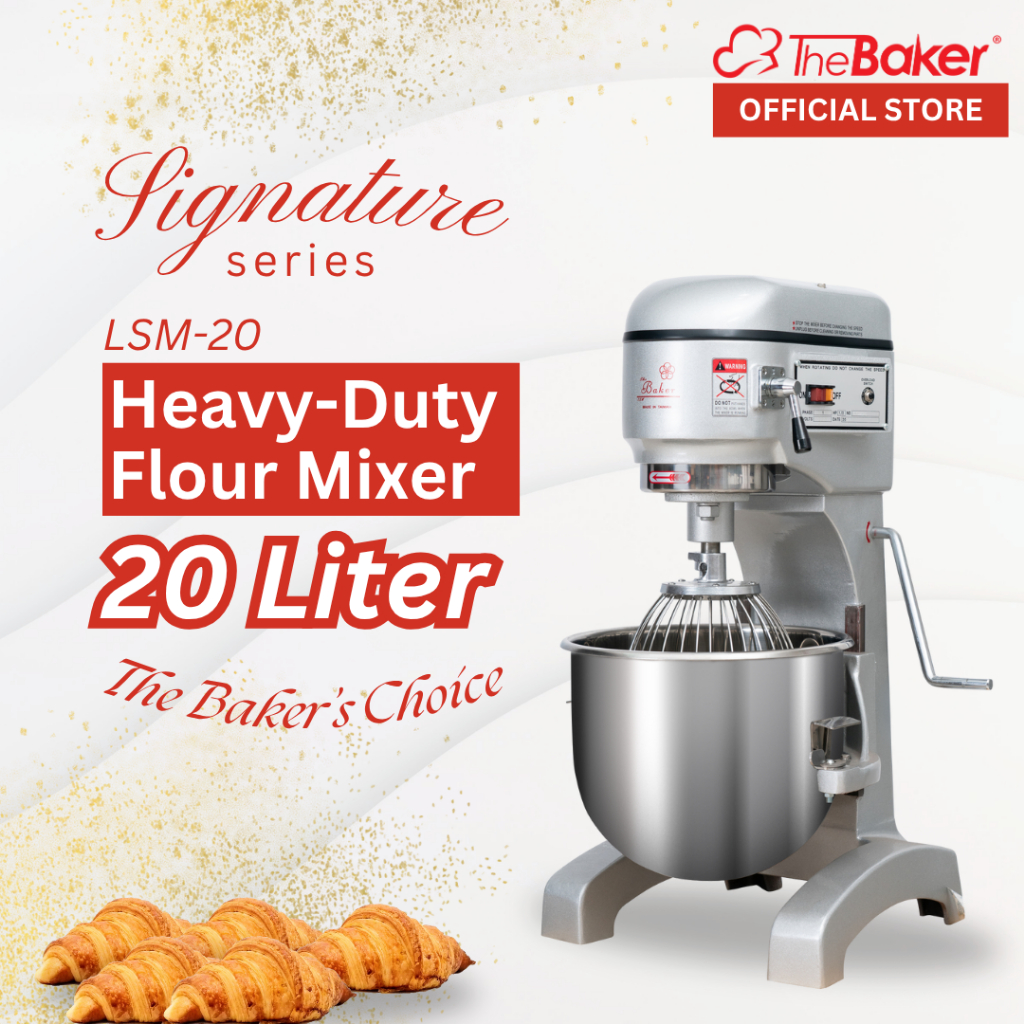 The Baker Signature Series 20L/30L/40Liter Commercial Flour Mixer Heavy Duty LSM-20/LSM30/LSM40 ...