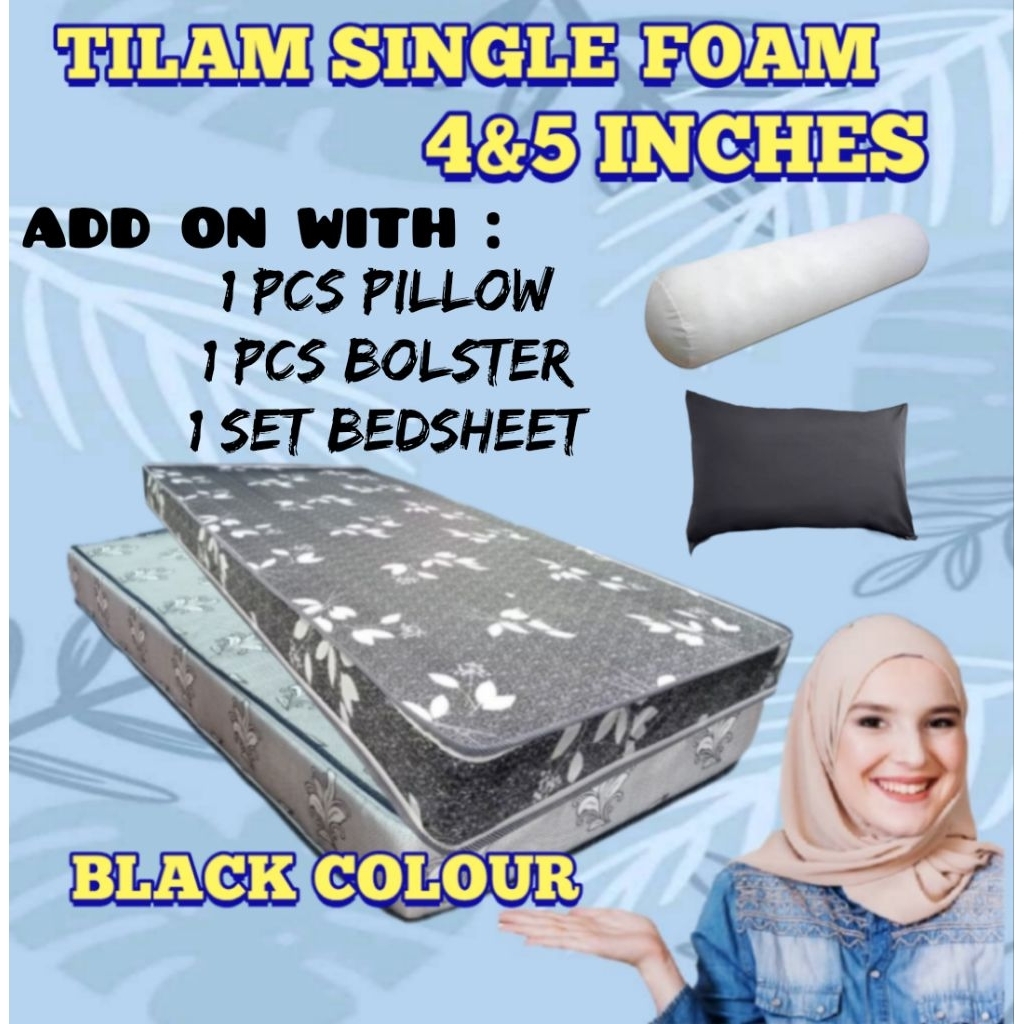 1Order=Boleh 2 Units Tilam Bujang 4,5 Inches / Single Mattress 4,5 ...