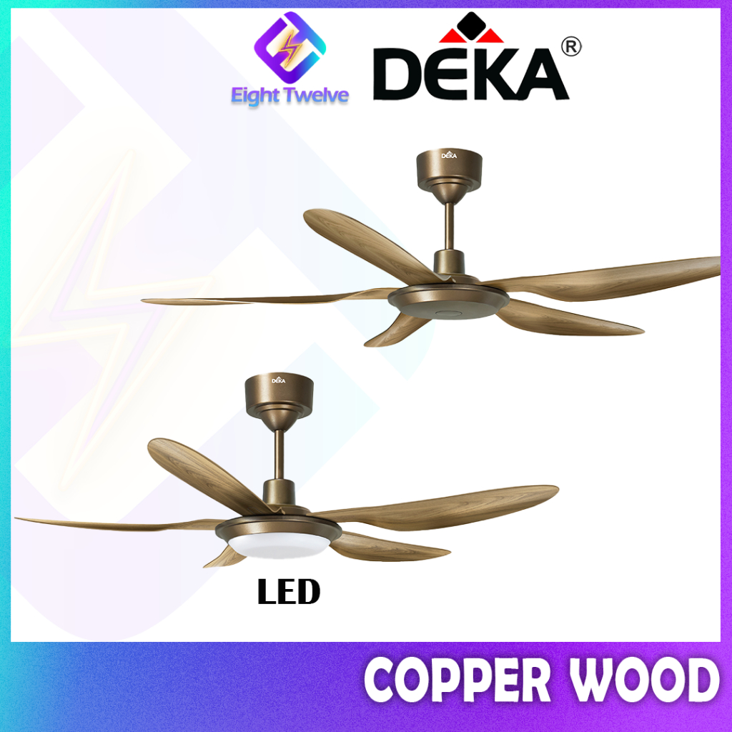 DEKA 46" 56" 5 Blades LED DC Motor | SIRIM | Remote Control Ceiling Fan ...