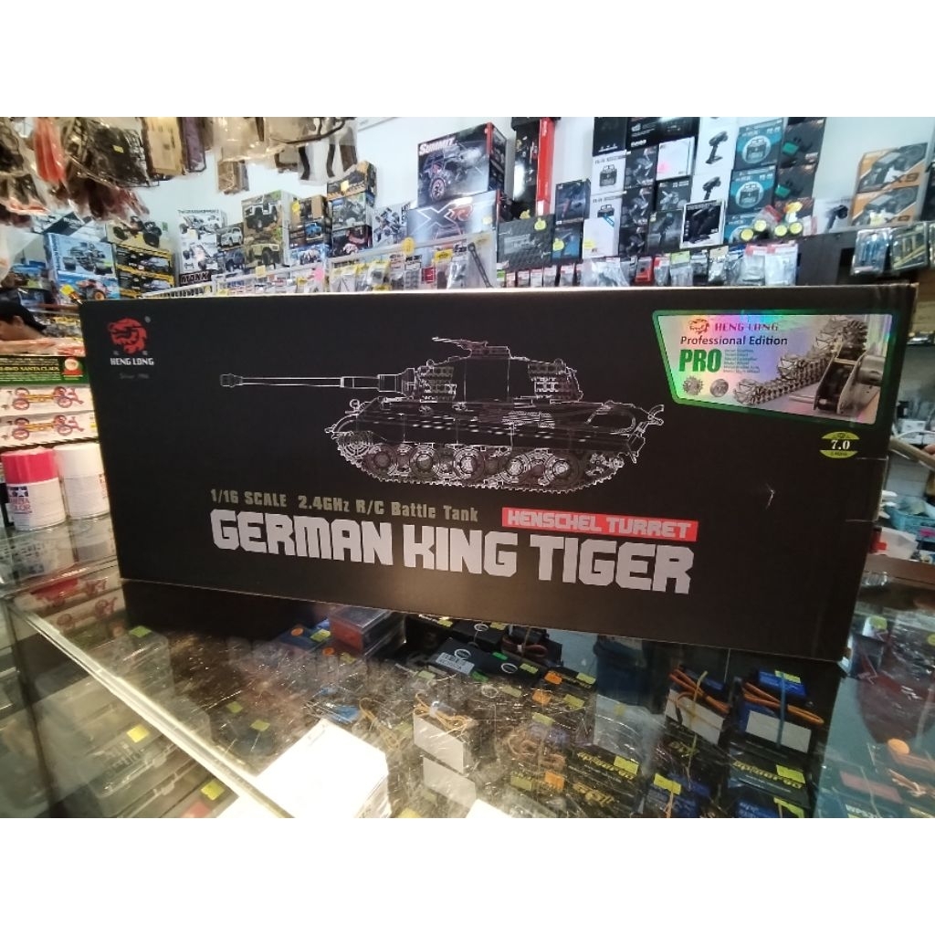 HENG LONG GERMAN KING TIGER PROFESSIONAL EDITION 1/16 SCALE BATTLE TANK ...