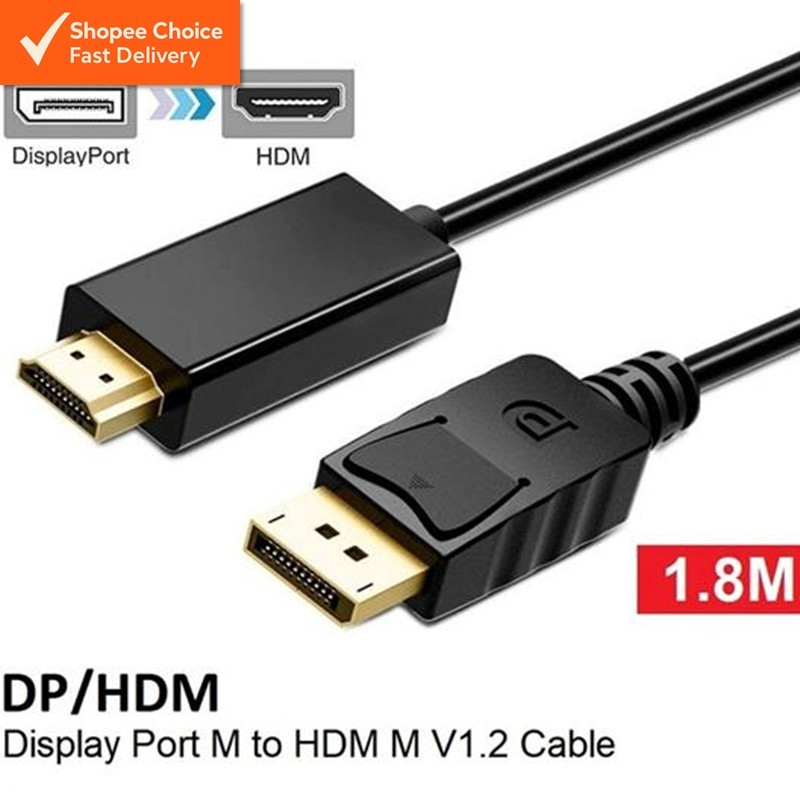 DisplayPort Adapter Cable - Male to DisplayPort Male & HDMI Male/Female ...