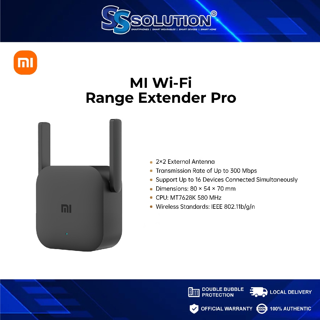 Mi Wi-Fi Range Extender Pro I 2×2 External Antenna I Easy Wi-Fi ...