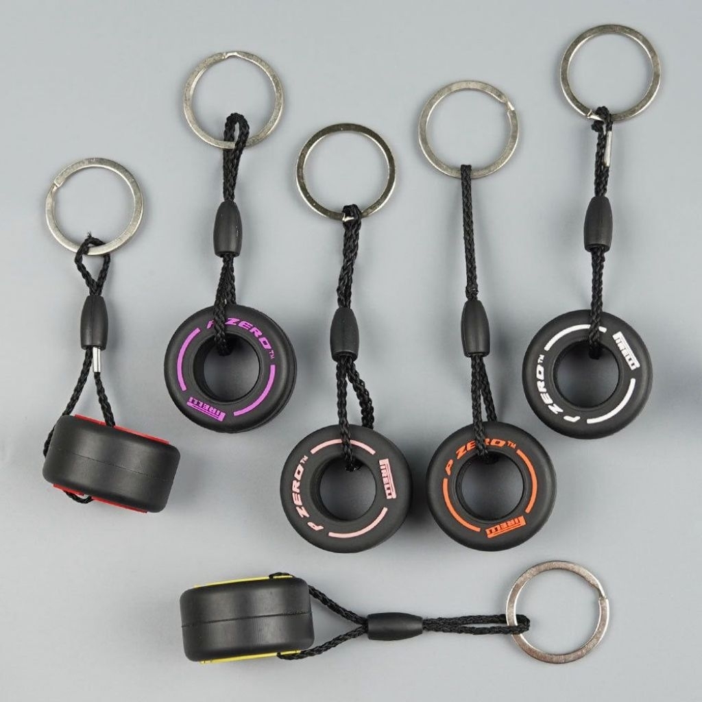Keychain tayar racing Souvenirs Car Tire Gift Mini PVC Car Unisex ...