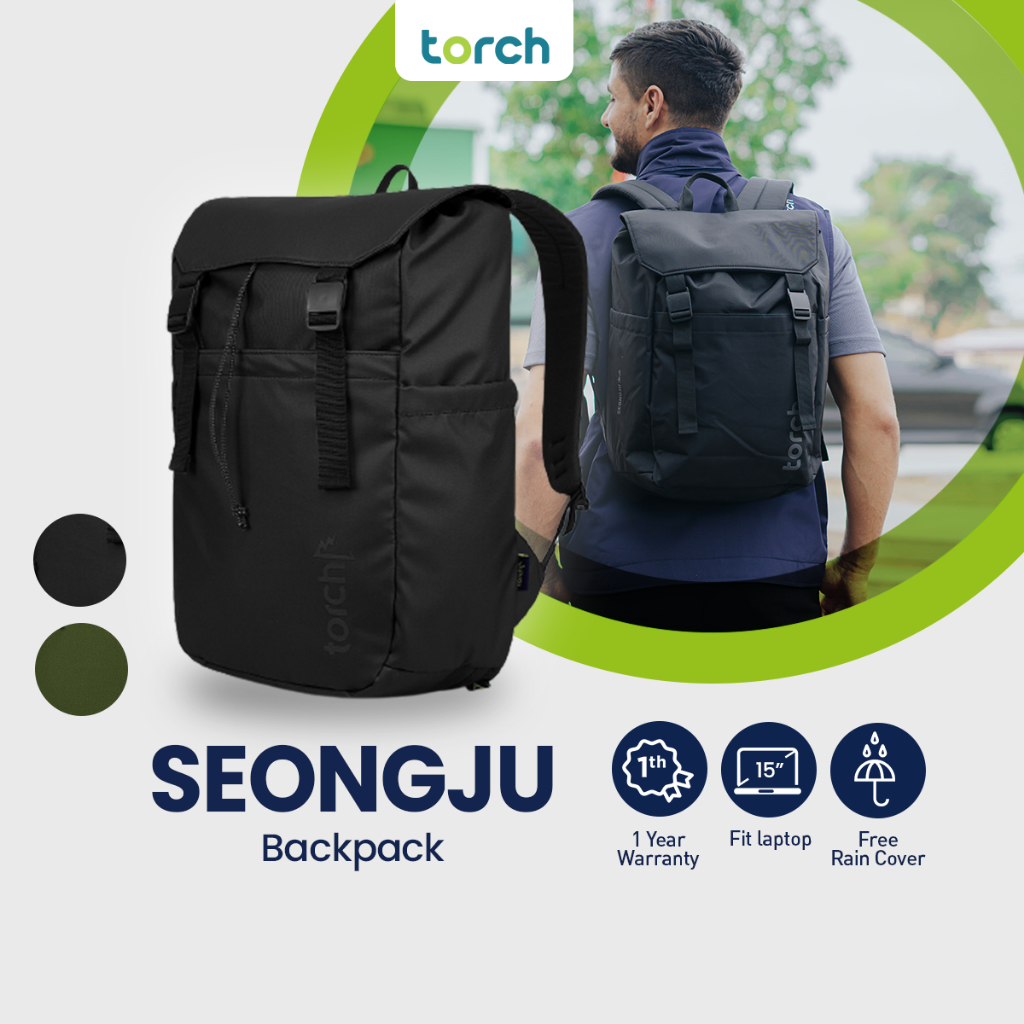 TORCH Seongju Beg Belakang Bag Sekolah Kerja Travel Laptop Lelaki ...