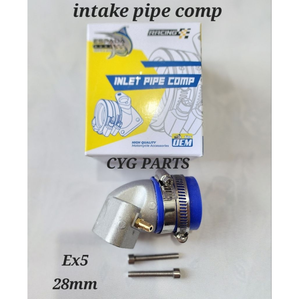Espada inlet pipe intake comp tengkok carburetor Ex5 28mm | Shopee Malaysia