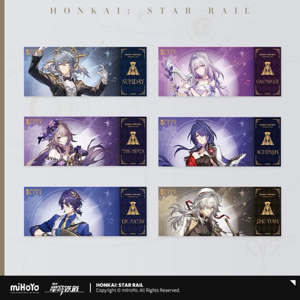 [Official merch] Honkai: Star Rail Live 2025 Laser Ticket | Shopee Malaysia