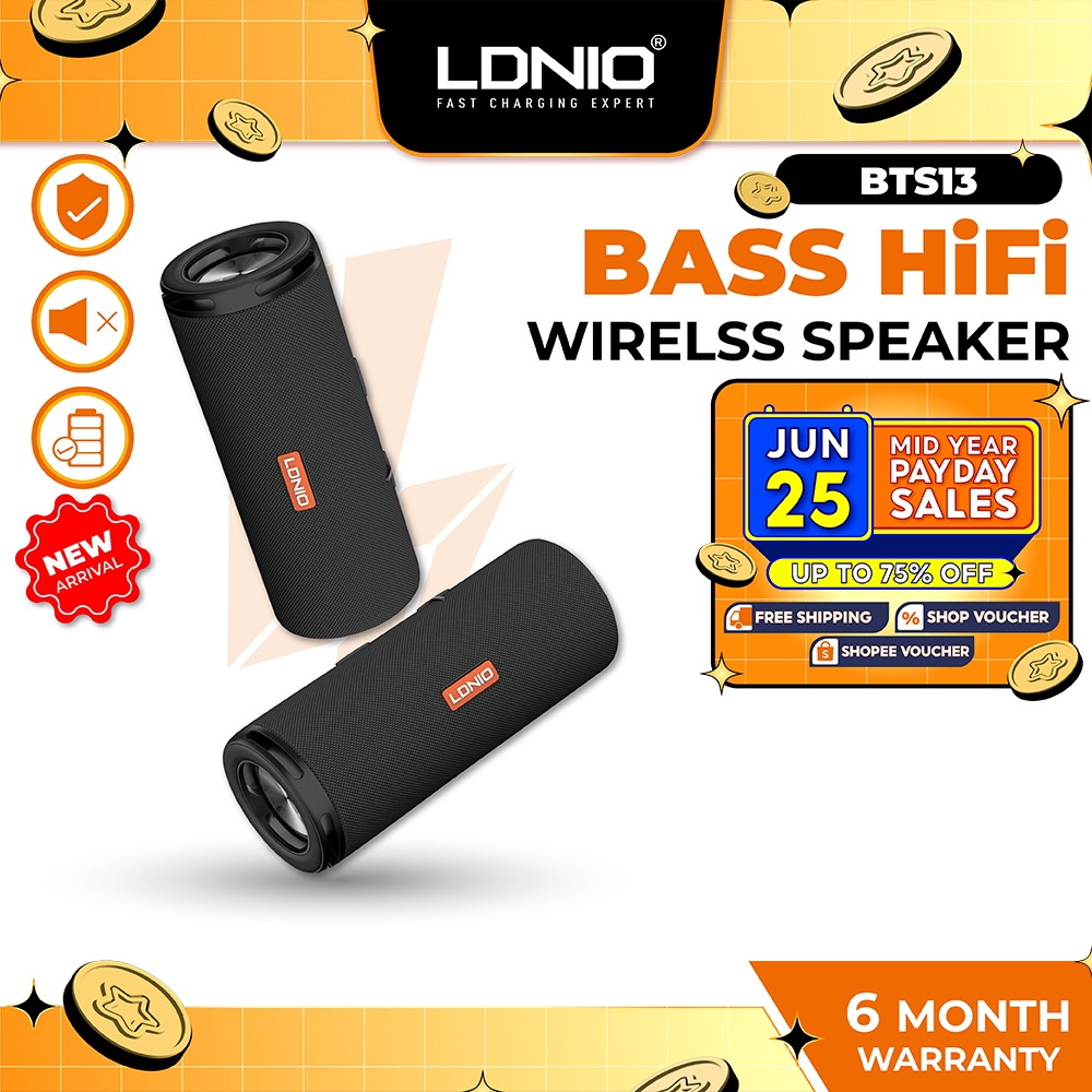 LDNIO BTS13 / BTS12 Wireless Bluetooth Bass Hifi Speaker with ambient ...