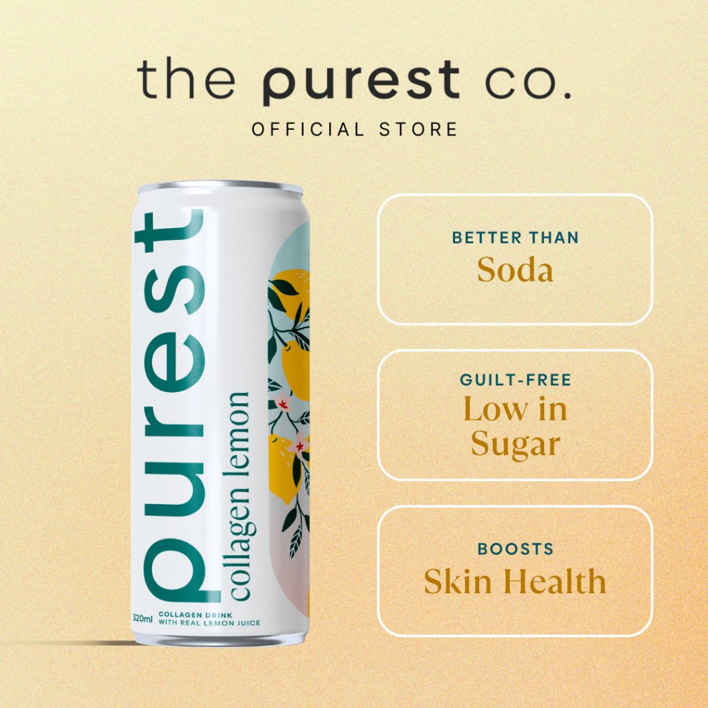 Purest Co Skin Glow & Hydration Purest Collagen Drink Can - Hydrate ...