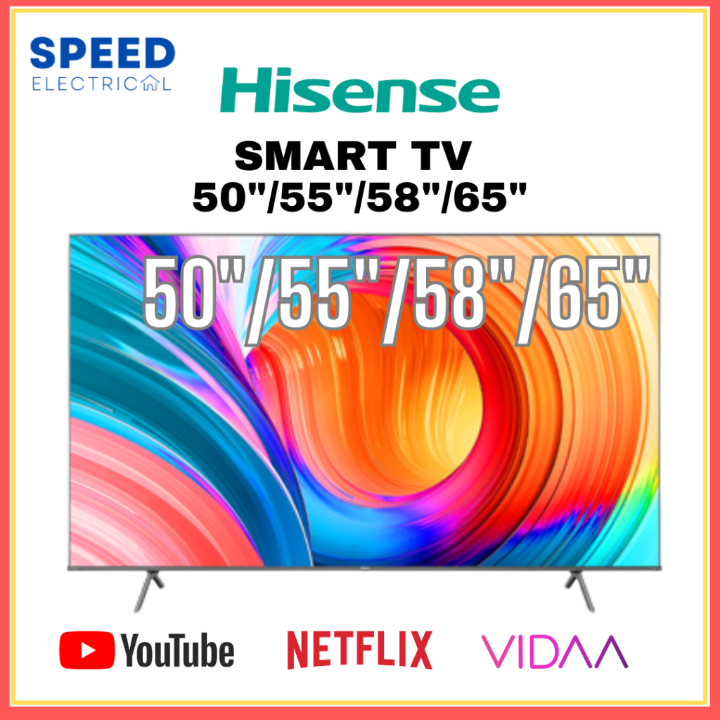 [SABAH ONLY] HISENSE 4K SMART TV 50" 55" 58" 65" 75" 50E6N 55E6K 58E6K ...