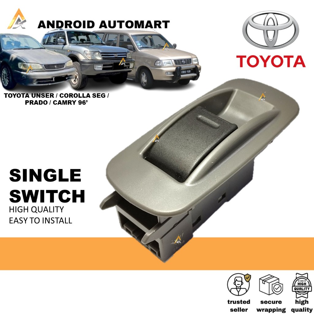 Toyota Unser/Corolla Seg/Prado/Camry 96' Power Window Single Switch Sub ...
