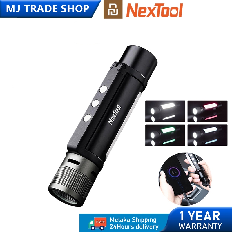 Nextool Flashlight Outdoor 6 In 1 Magnet Flashlight Camping Torch Light ...