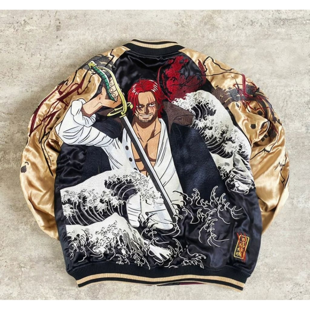 (Original) Karakuri Tamashi One Piece Ace Sukajan Jacket | Shopee Malaysia