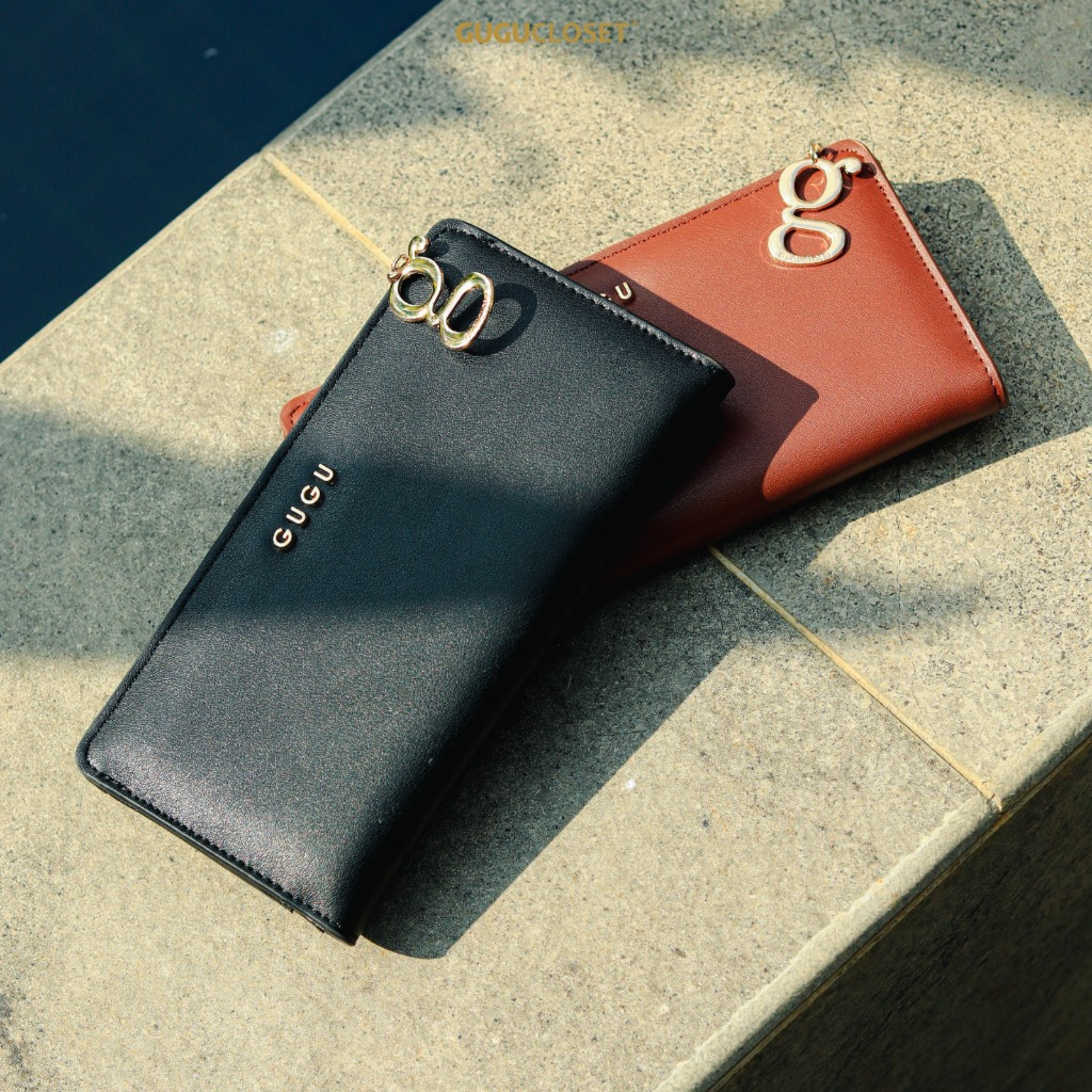 GUGU - NAOMI Slim Long Purse Minimalist purse panjang wanita dengan ...