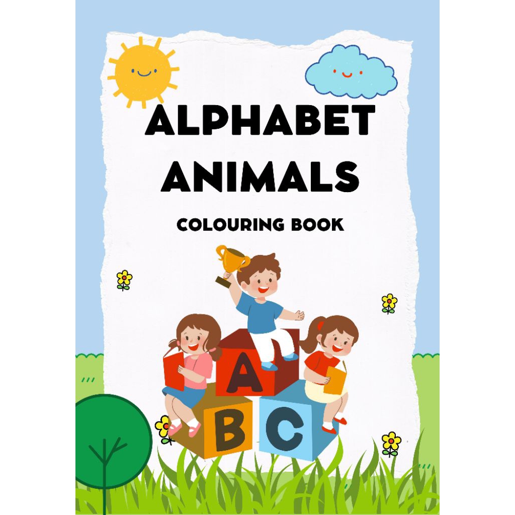 Coloring Alphabet Animals A-Z PDF | Kertas Mewarna Huruf A-Z PDF ...