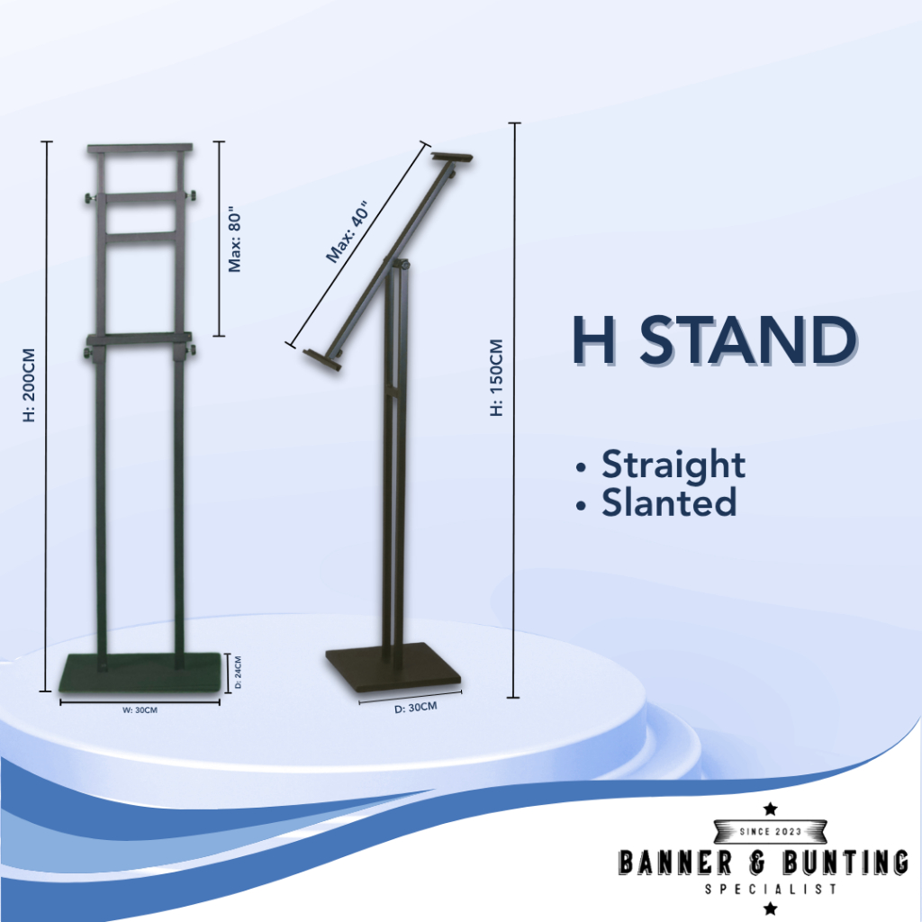 H STAND (SENGET / TEGAK) | STAND SAHAJA | BESI | BOLEH LARAS | SESUAI ...