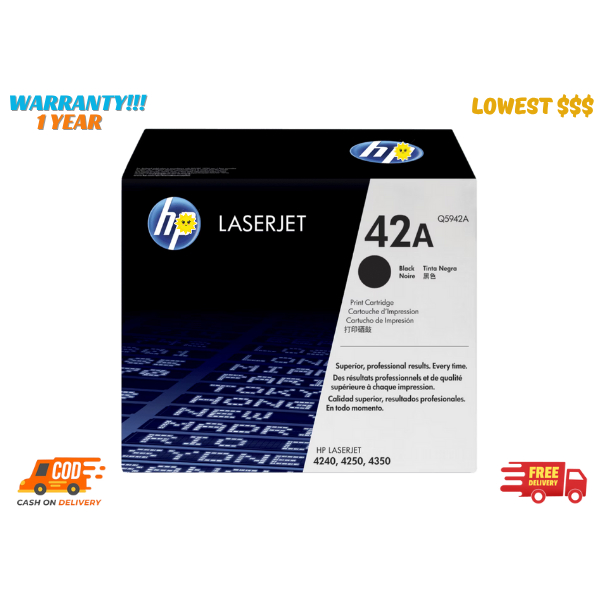 HP 42A Black LaserJet Toner Cartridge (Q5942A) | Shopee Malaysia