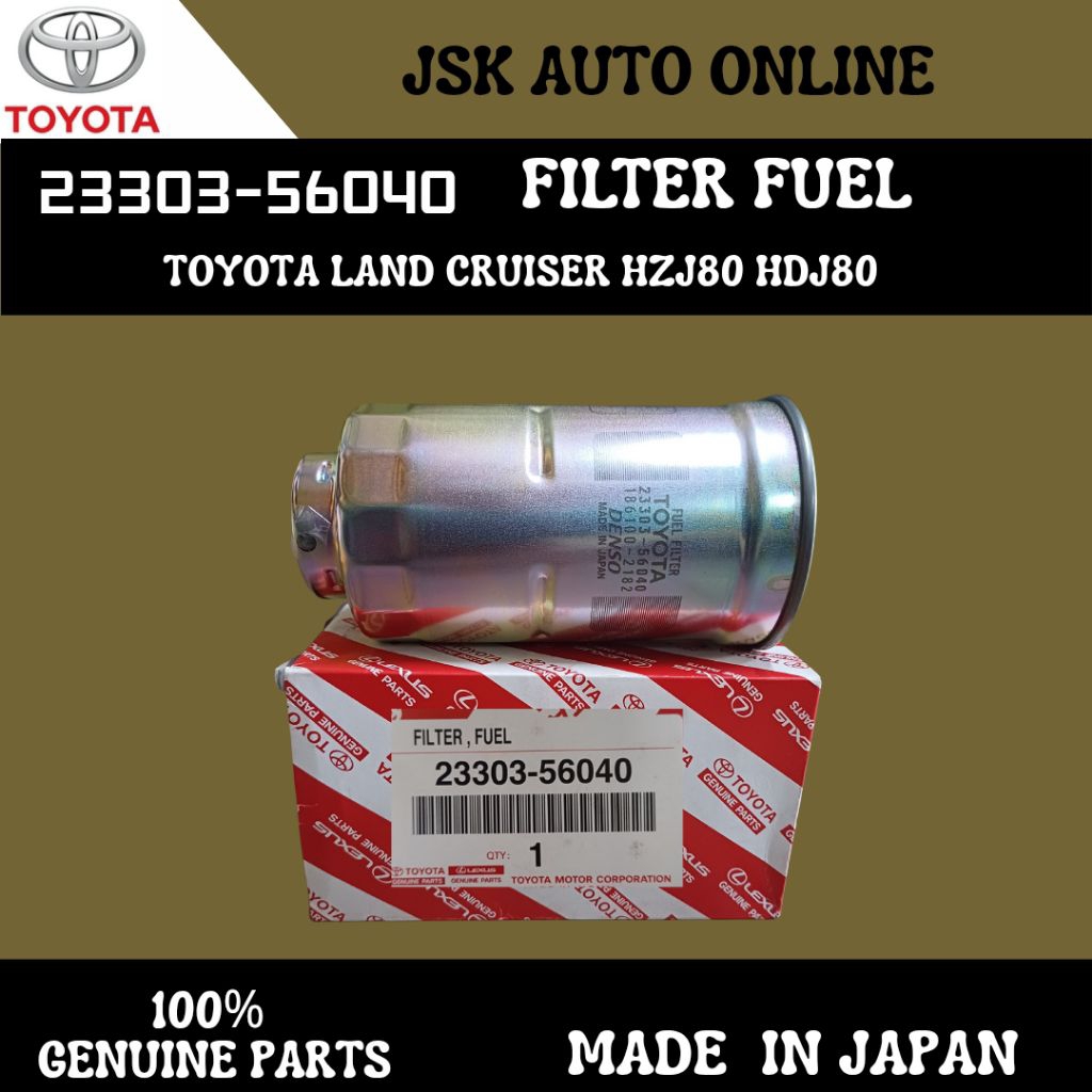 23303-56040 FILTER FUEL TOYOTA LAND CRUISER HZJ80 HDJ80 100% NEW ...
