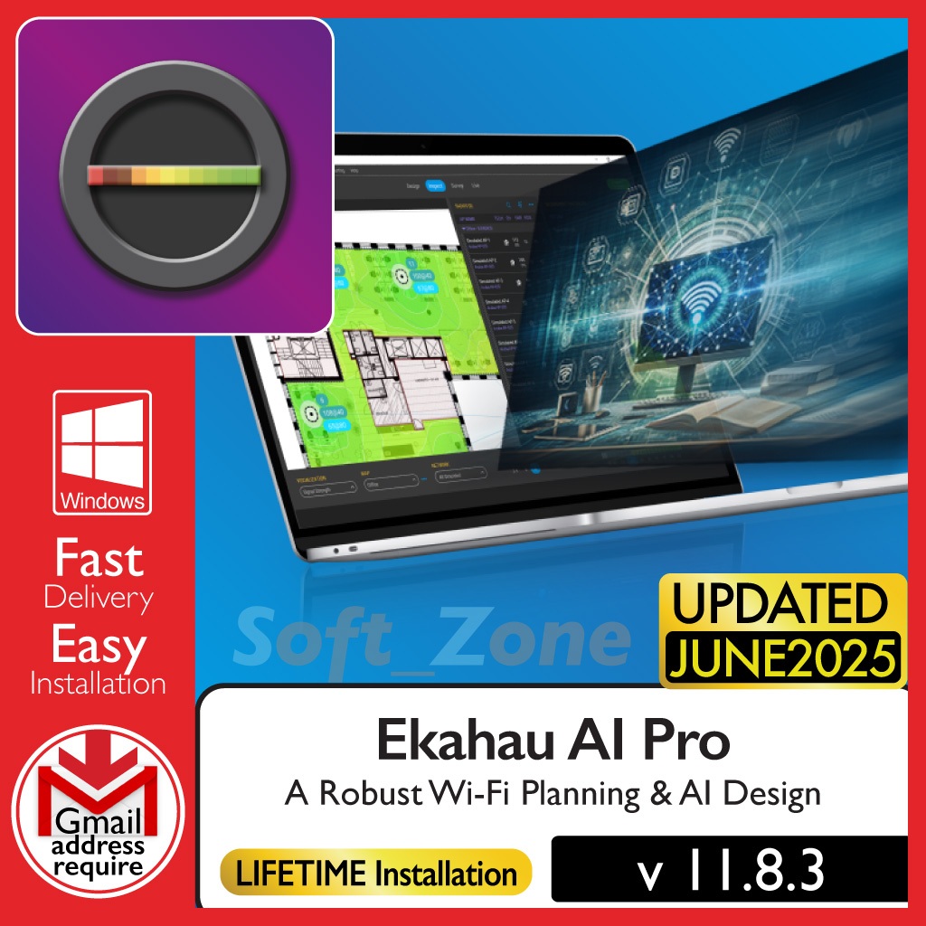 Ekahau AI Pro 11.8.3 - Robust Wi-Fi Planning & AI Design | Windows - SOFTWARE | Shopee Malaysia
