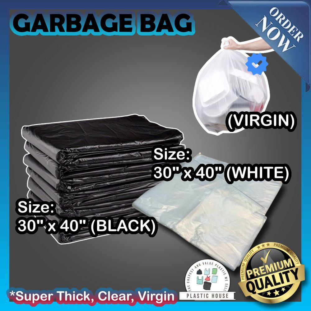 【READY STOCK】Garbage Bag / Big Trash Bag / Plastik Sampah / 垃圾袋 ~ 10PCS ...