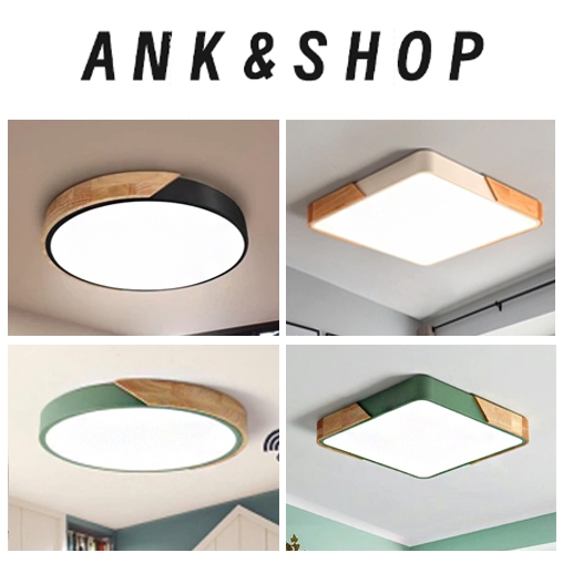 Wooden Ceiling Light LED Ceiling Light Kayu Lampu Siling Ruang Tamu ...