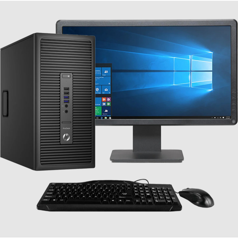 Core i7/i5 (6Gen) HP PRODESK 400 G3 Desktop PC + LED 19/20 INCH, Intel ...