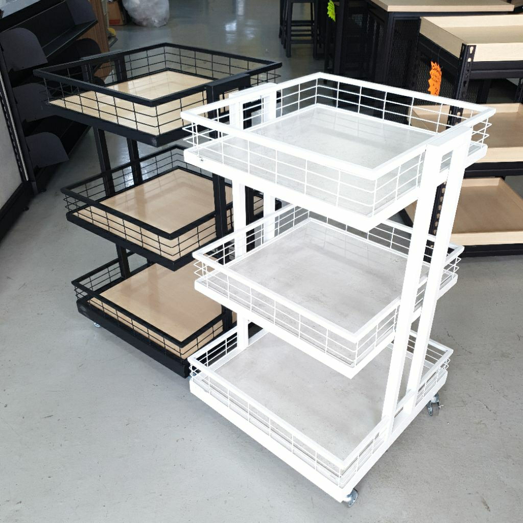 Rak 3 Tingkat / Rak Kuih Raya / Rack Display / Rack Keep Stock / Rak ...