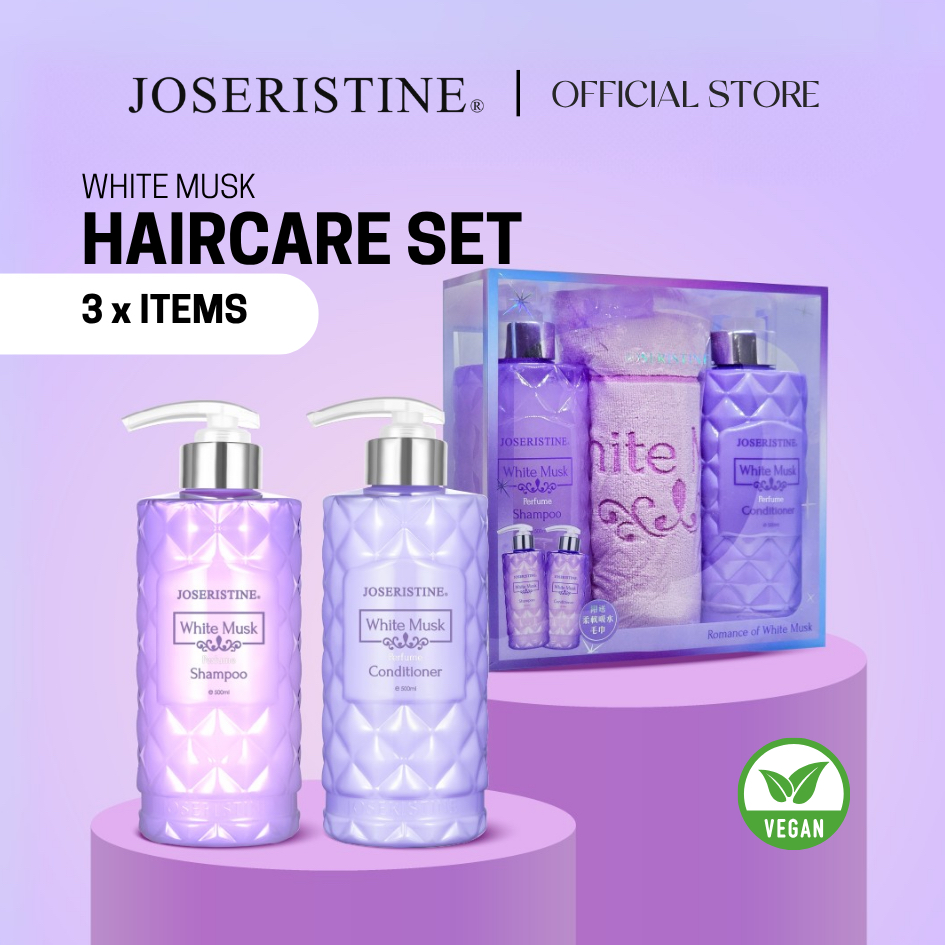 JOSERISTINE White Musk Hair Care Gift Set x 3 Items/Shampoo+Conditioner ...