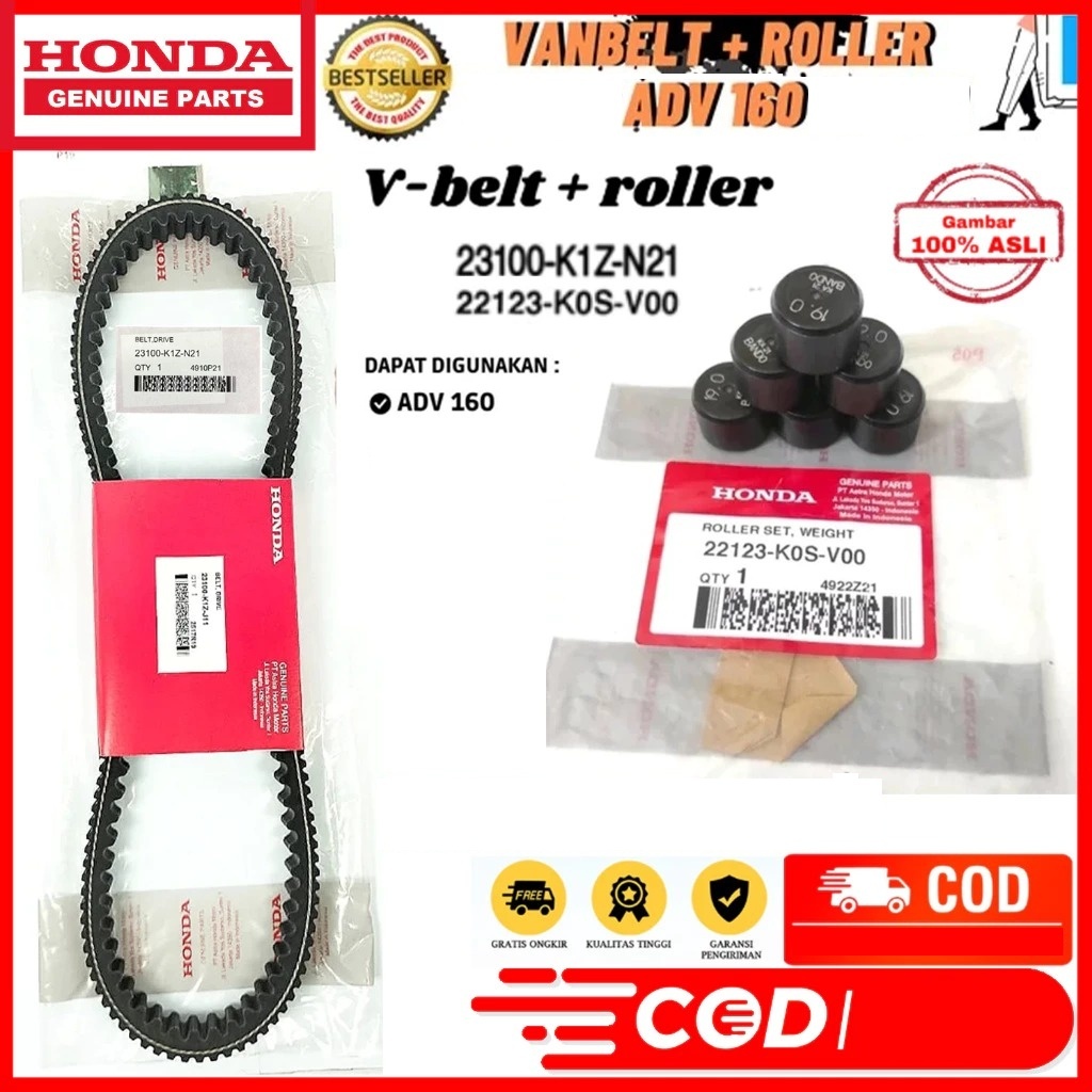 100% ORIGINAL ADV160 V-BELT SET 0 23100-K1Z-J11 TIMING BELT BELTING ...