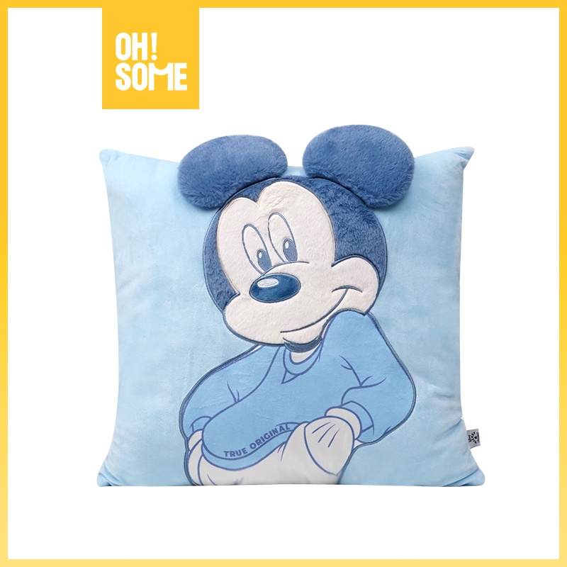 【OHSOME x Disney】- Disney Solo Corner Mickey Minnie 3D Square Pillow ...
