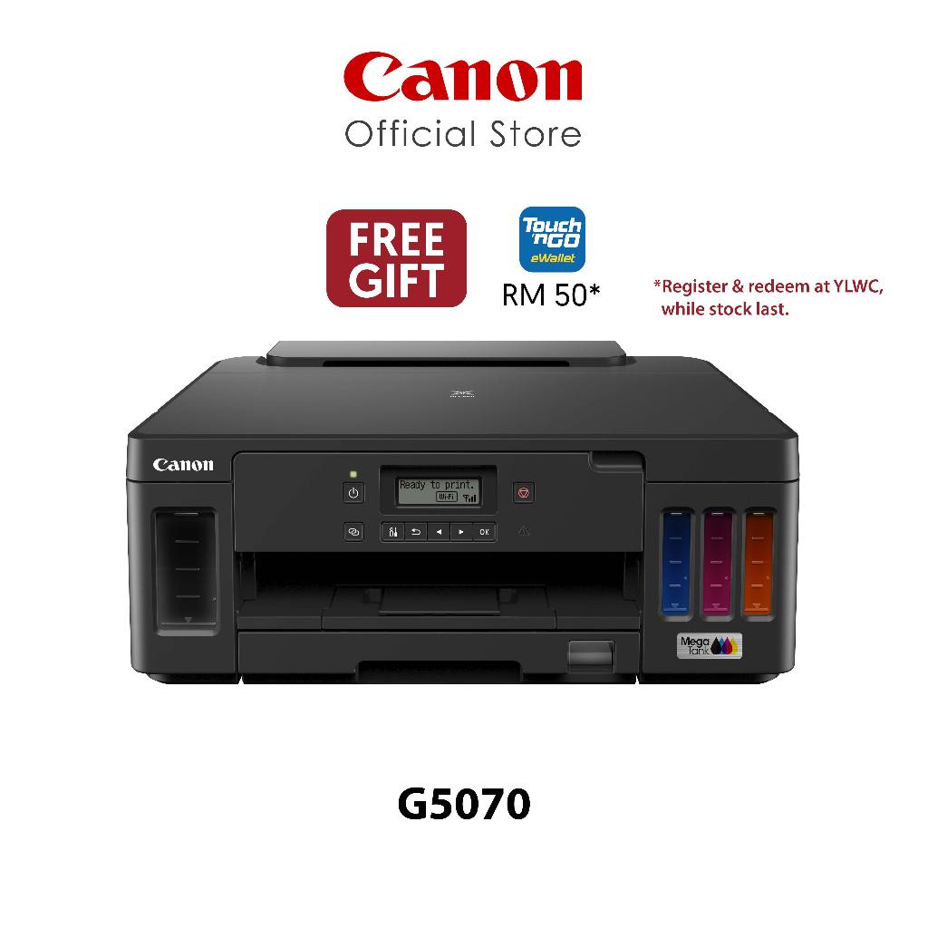 Canon PIXMA G5070 Inkjet Printer | A4, 13.0 ipm / 6.8 ipm, 4800 x 1200 ...