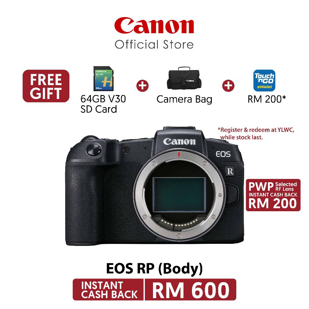 Canon Mirrorless Camera EOS RP [Free 64GB V30 SD Card + Camera Bag ...