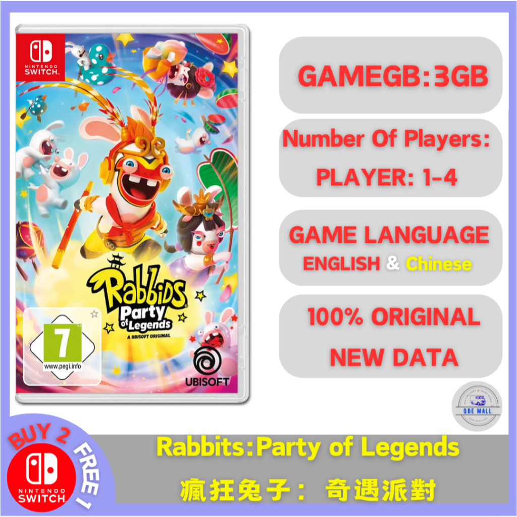 Rabbits:Party of Legends 瘋狂兔子：奇遇派對 (Nintendo Switch) Permainan Muat ...