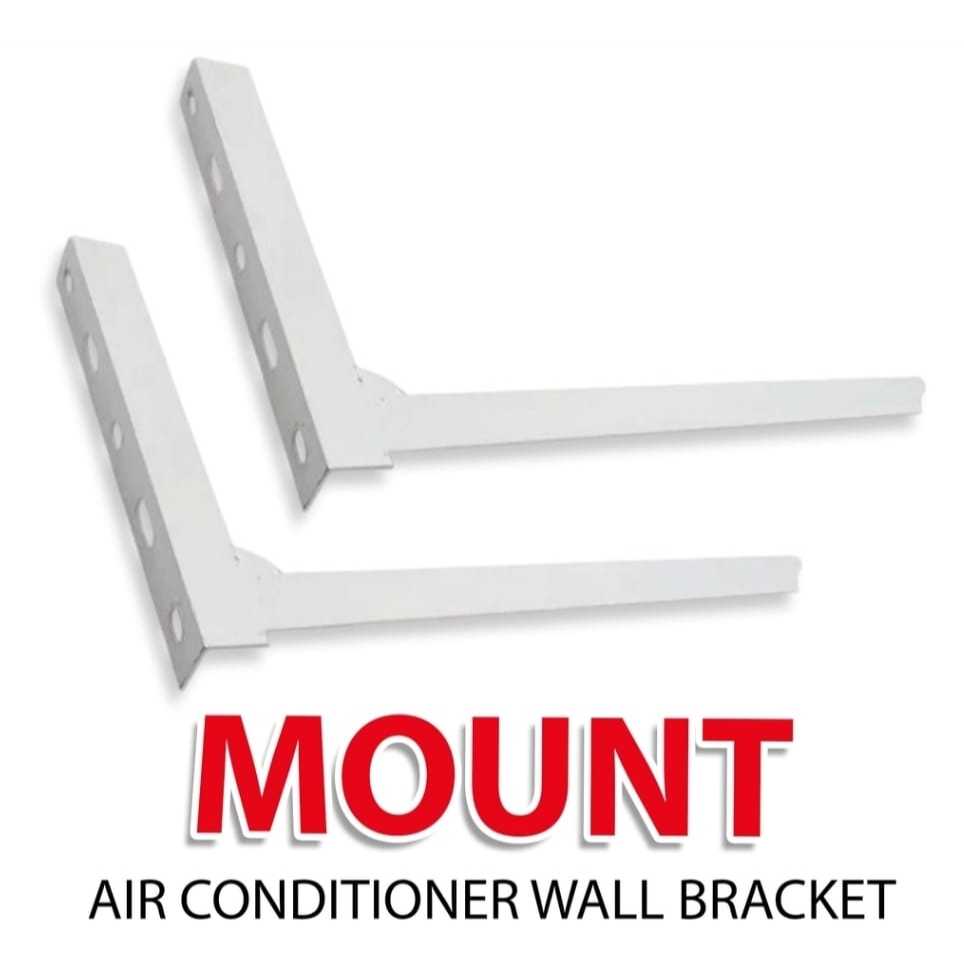 Air conditioner OUTDOOR L-Ship Powder Coated Epoxy White Bracket (1HP ...