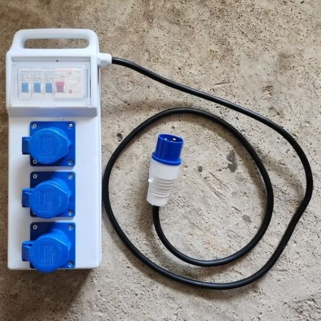 PORTABLE DISTRIBUTION BOX 220V / DB BOX 3WAY 220V / JUNCTION BOX ...