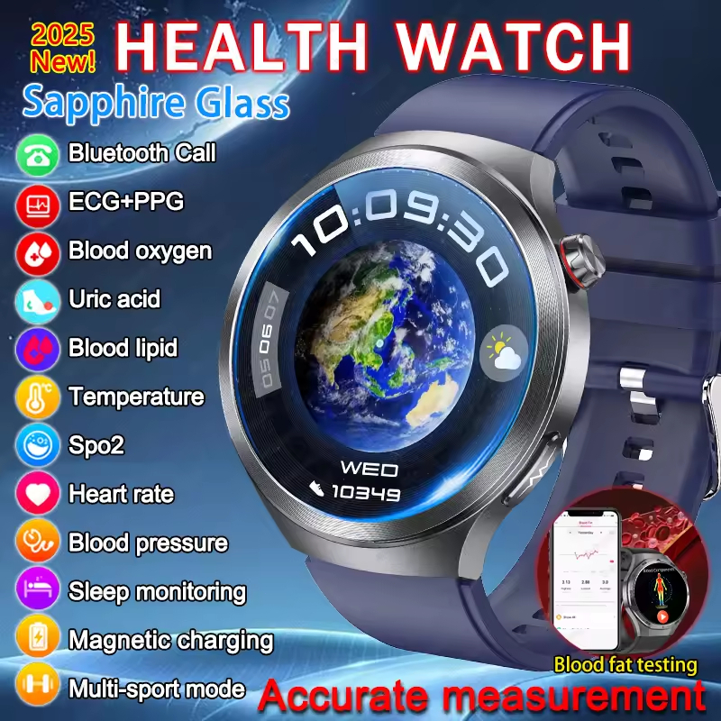 2025 New Micro Physical Exam Health Watch BP SpO2 Sports Smartwatch for ECG PPG Health Tracking ...